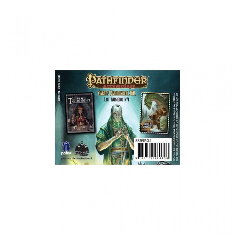 Pathfinder - tourment & poursuite - pack de cartes - La Crypte du Jeu