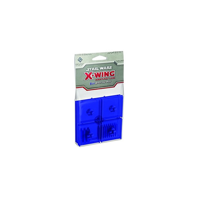 SW X-Wing - bases and pegs blue - La Crypte du Jeu
